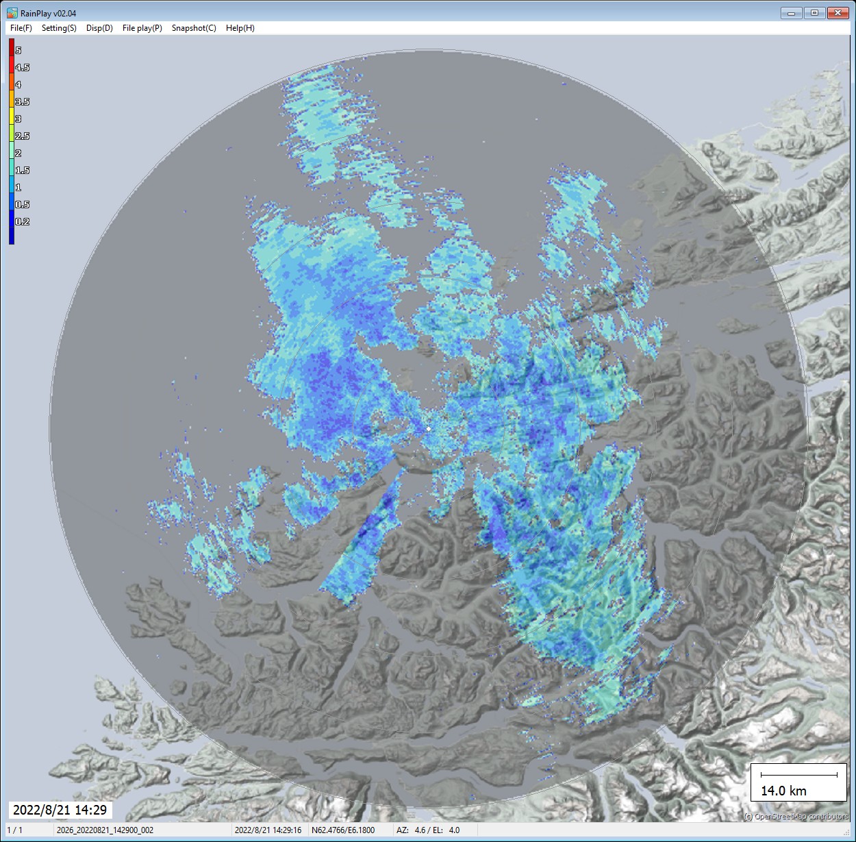 Weather radar outputs - Furuno Norge AS